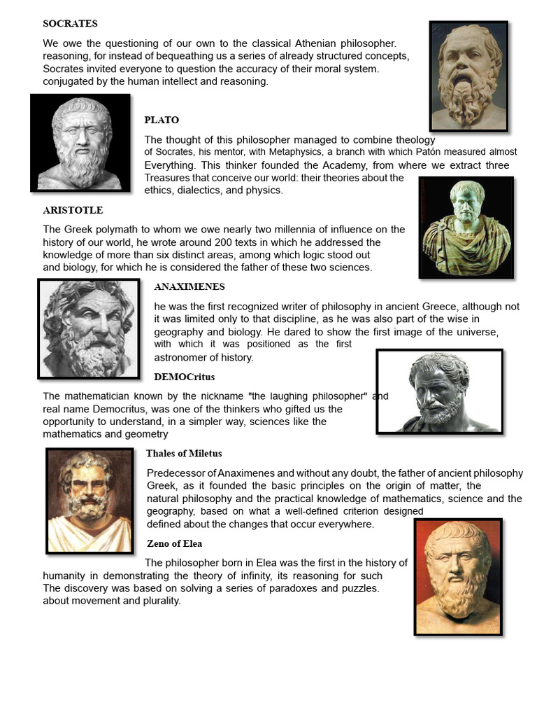 Greek Philosophers | PDF | Ancient Greek Philosophy | Socrates