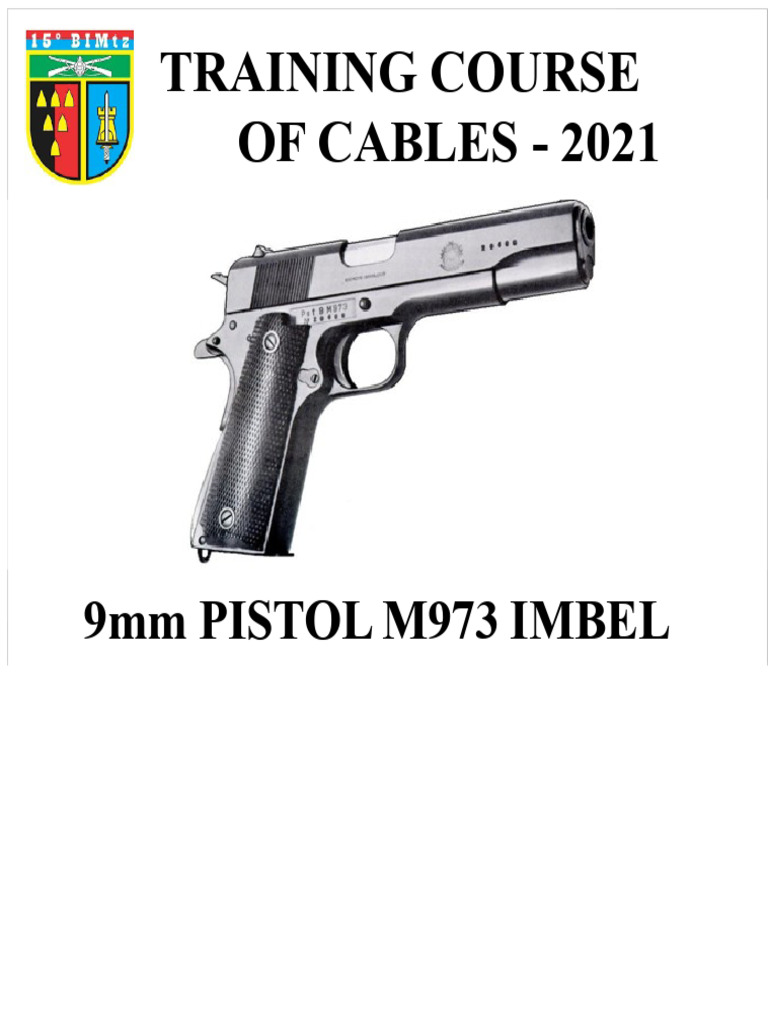 PST 9 M973 Imbel | PDF | Ammunition | Weapon Design