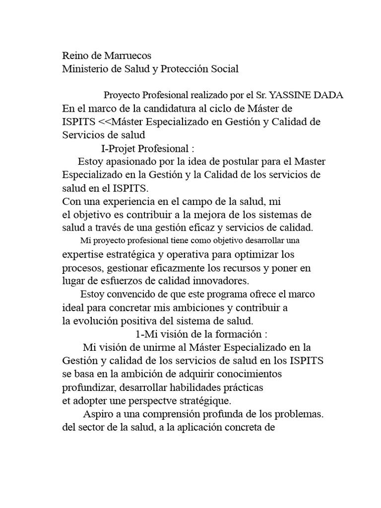 Proyecto Profesional | PDF