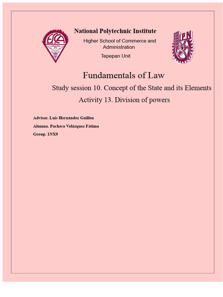 Act 13. Foundations of Law | PDF