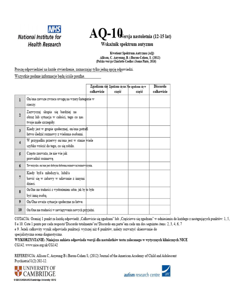 AQ10 Młodzież Polski PDF | PDF