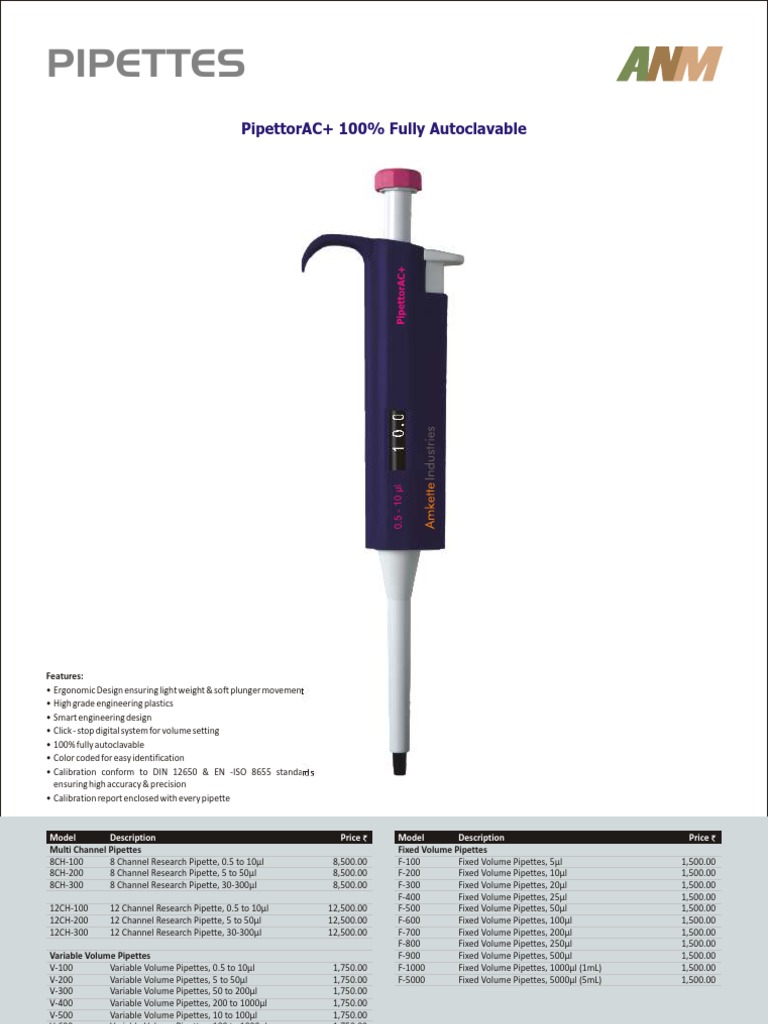 Pipettes | PDF
