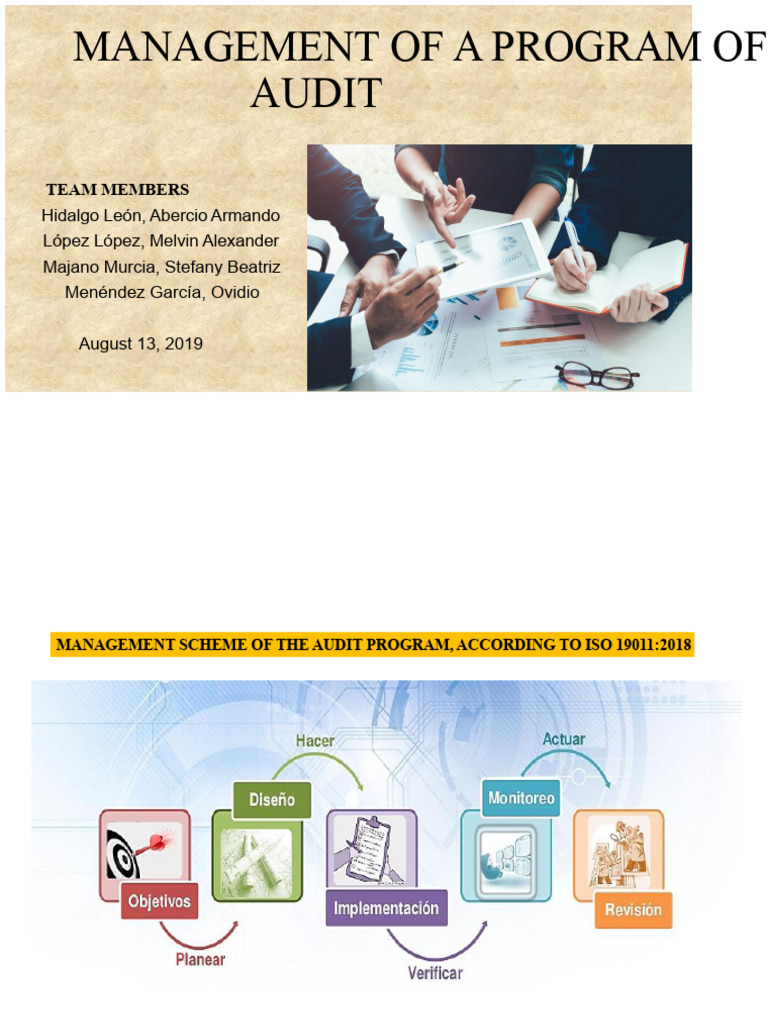Management of an Audit Program, Presentation 13082019 Ok | PDF | Audit | Occupational Safety And ...