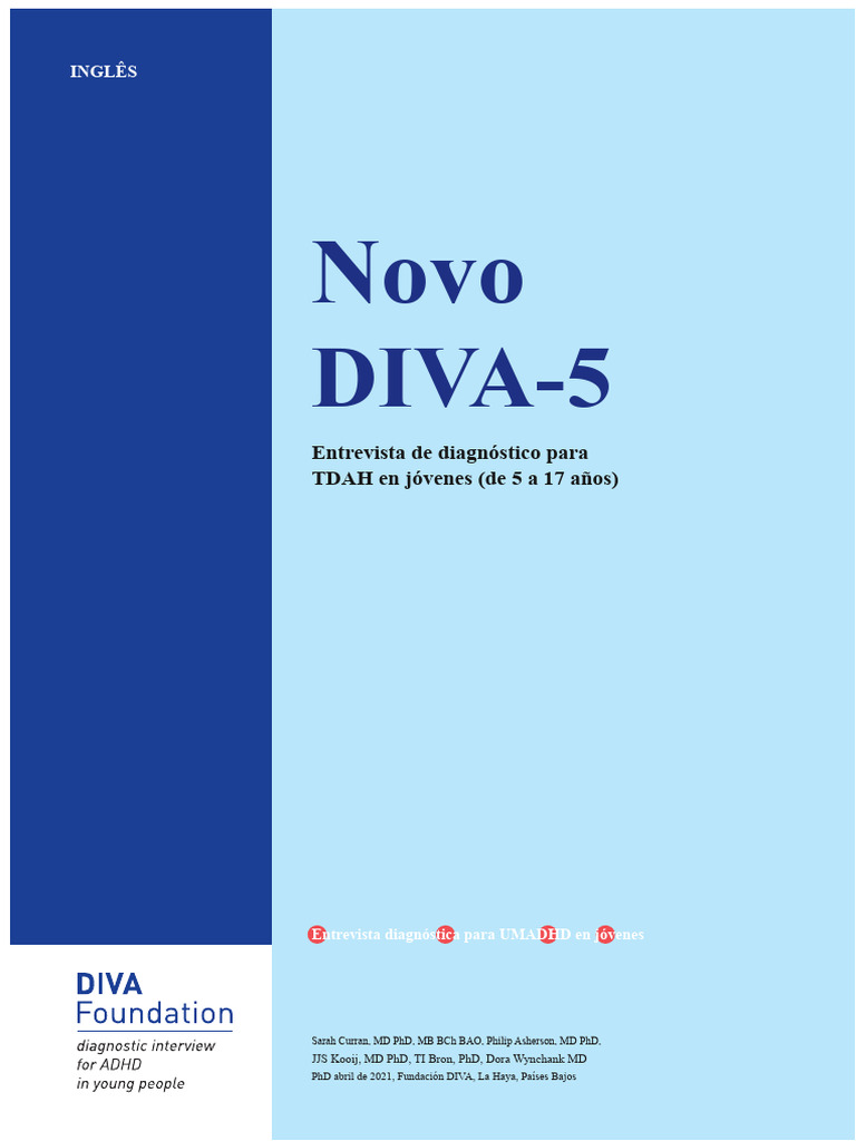 Diva de 5 A 17 Años | PDF | Desorden hiperactivo y deficit de atencion | Manual Diagnóstico y ...