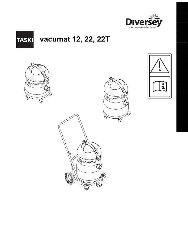 Instrucciones de Uso TASKI Vacumat 12/22/22T | PDF | Filtración ...