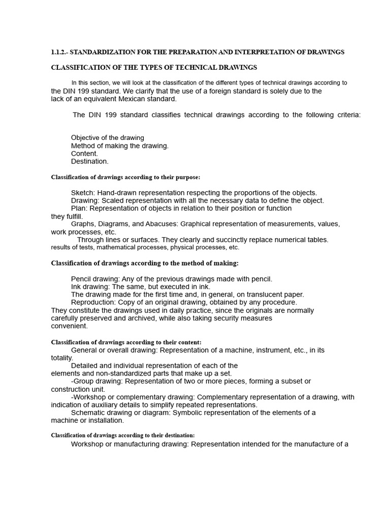 Technical Drawing Standards Overview | PDF | Drawing