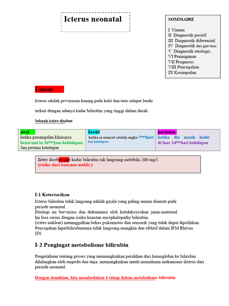 Icterus Neonatal: Penyebab dan Penanganan | PDF
