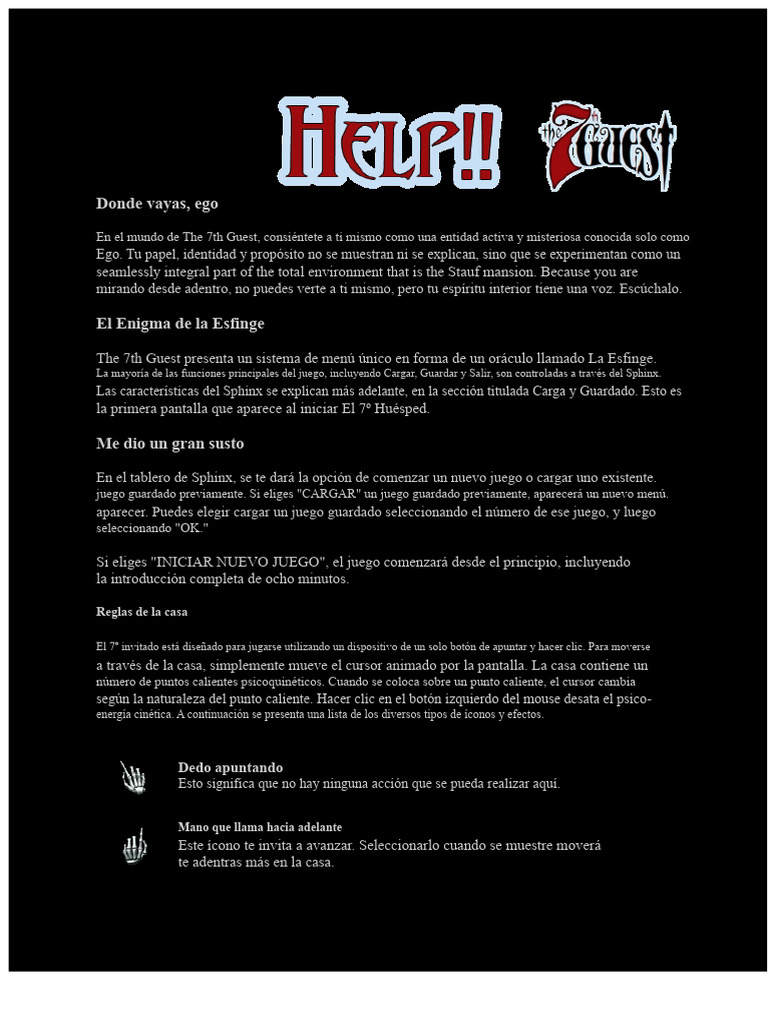 Guía Completa de The 7th Guest | PDF