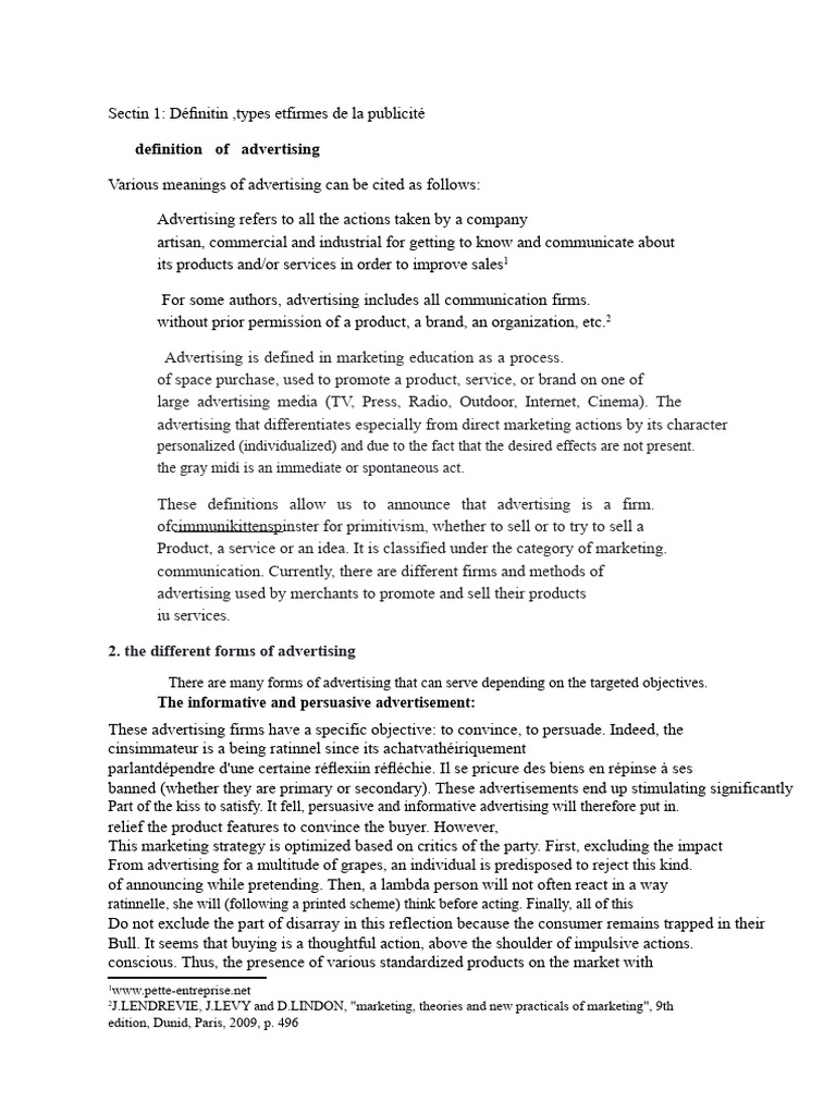 advertising | PDF | Marketing | Advertising