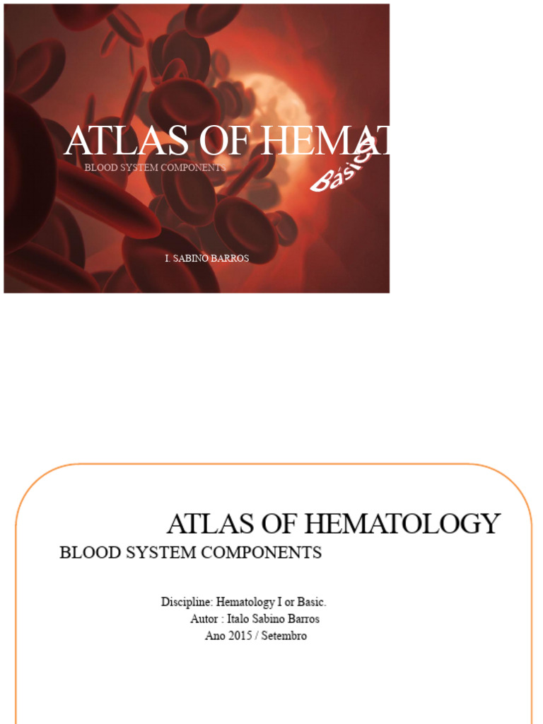 Hematology Atlas - I Sabino PDF | PDF | Haematopoiesis | White Blood Cell