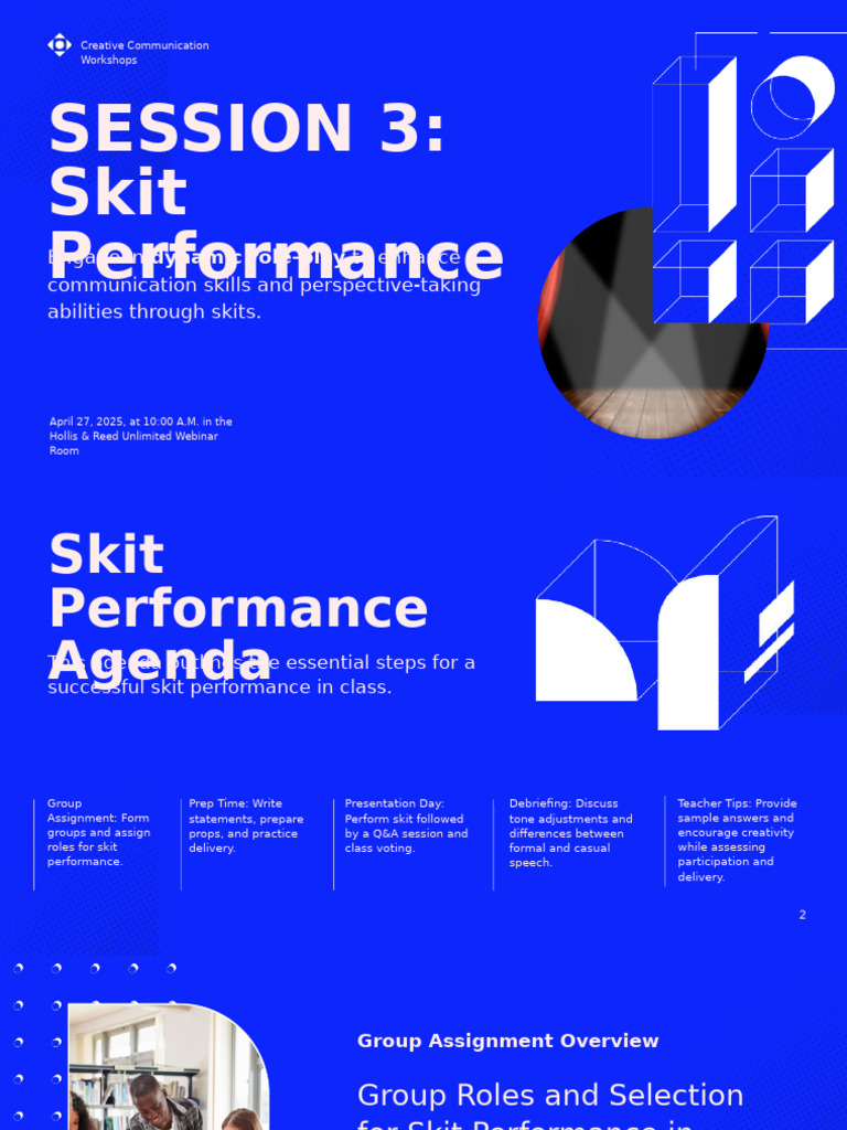 Presentation - SESSION 3 Skit Performance | PDF | Communication ...