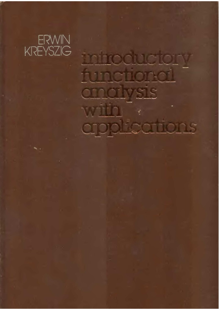 Introductory Functional Analysis With Applications Pdf