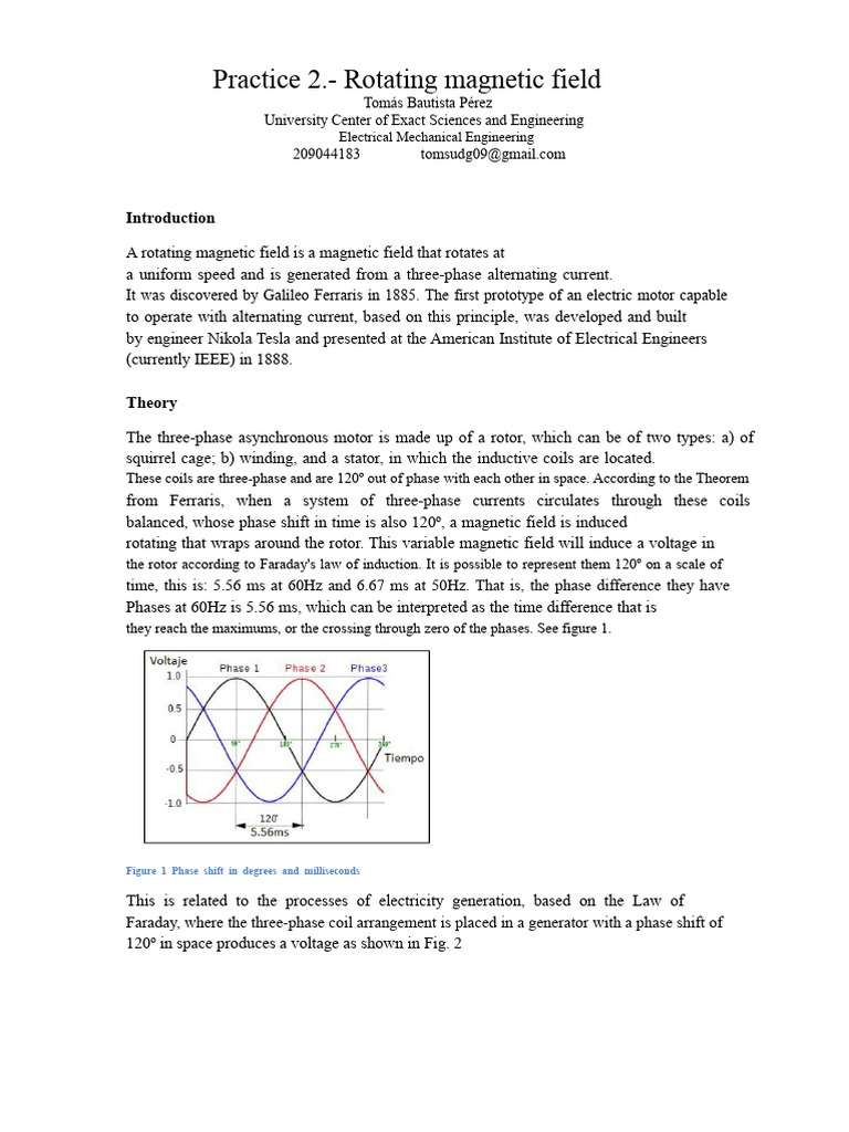 Rotating Magnetic Field | PDF | Electric Motor | Magnetic Field