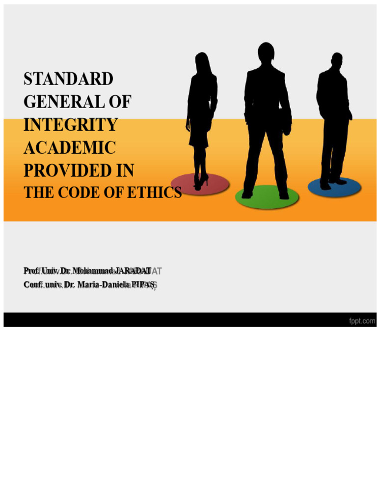 Chapter VI - General Standards of Academic Integrity Provided in The ...