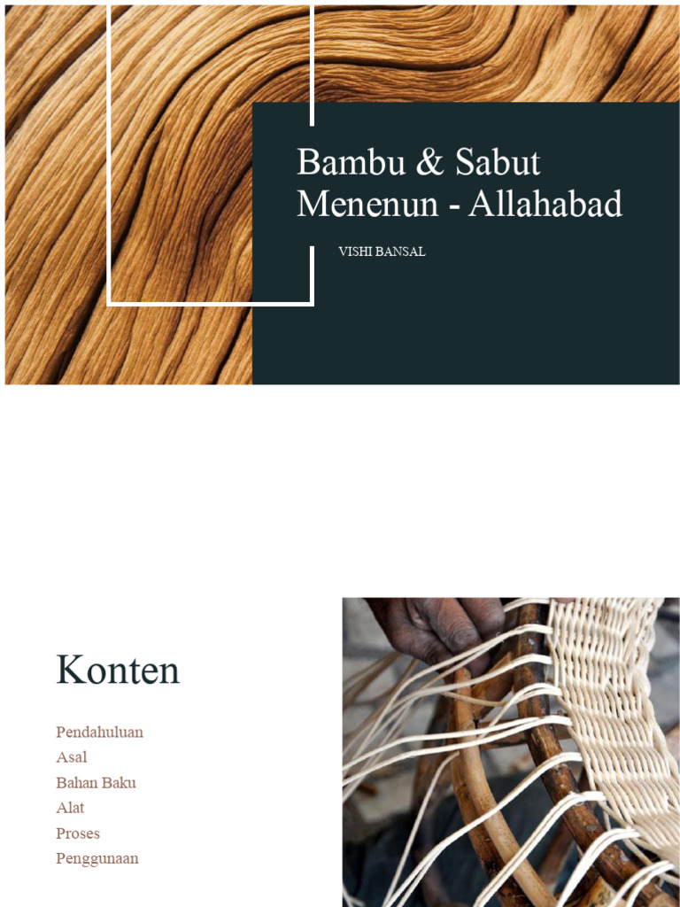 Anyaman Bambu & Rotan | PDF