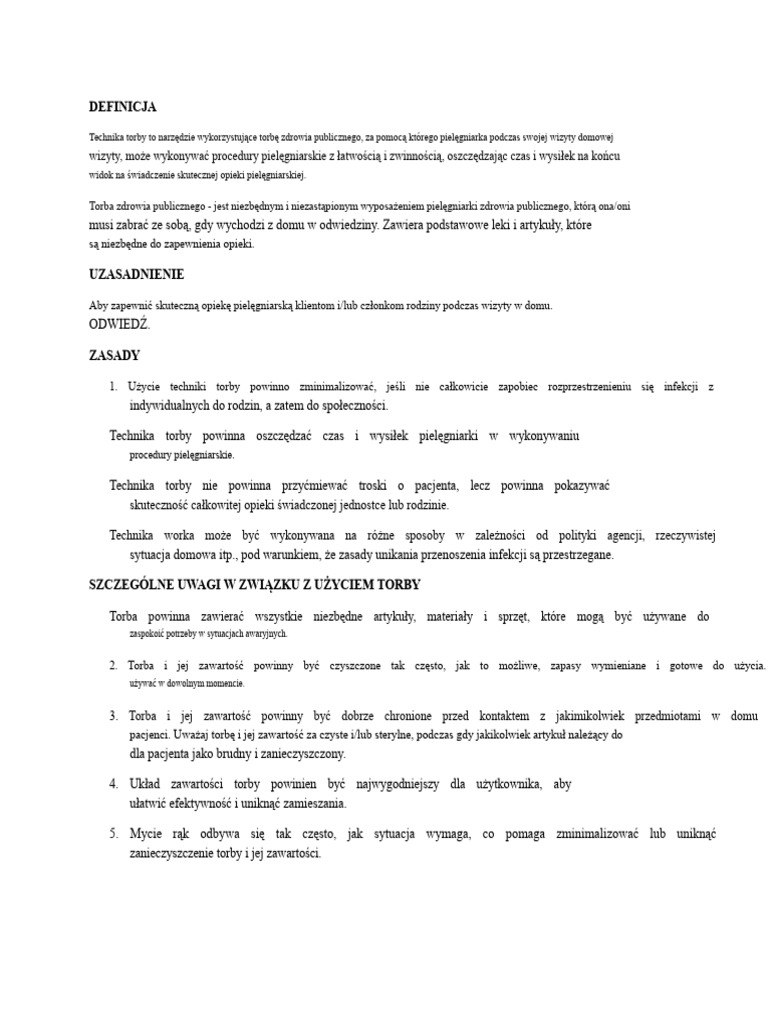 Technika torby | PDF