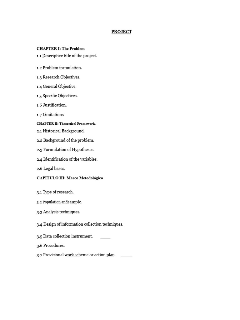 Project syllabus | PDF