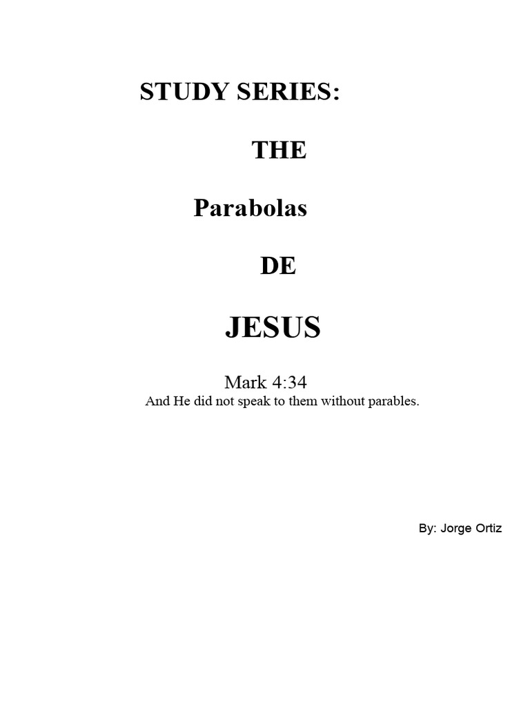 2-Introduction To Parabolas | PDF | Jesus | Gospel Of Mark