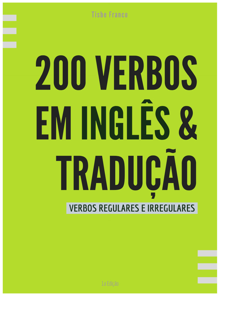 E Book 200 Verbos en Inglés PDF | PDF | Verbo | Lexicología
