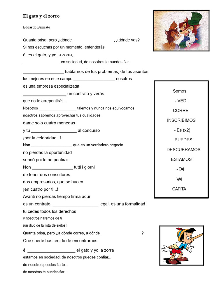 El Gato y El Zorro | PDF