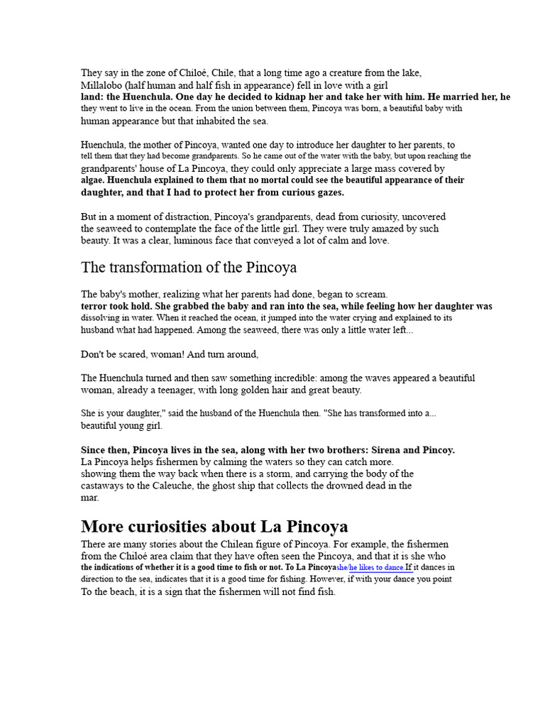 The Pincoya | PDF