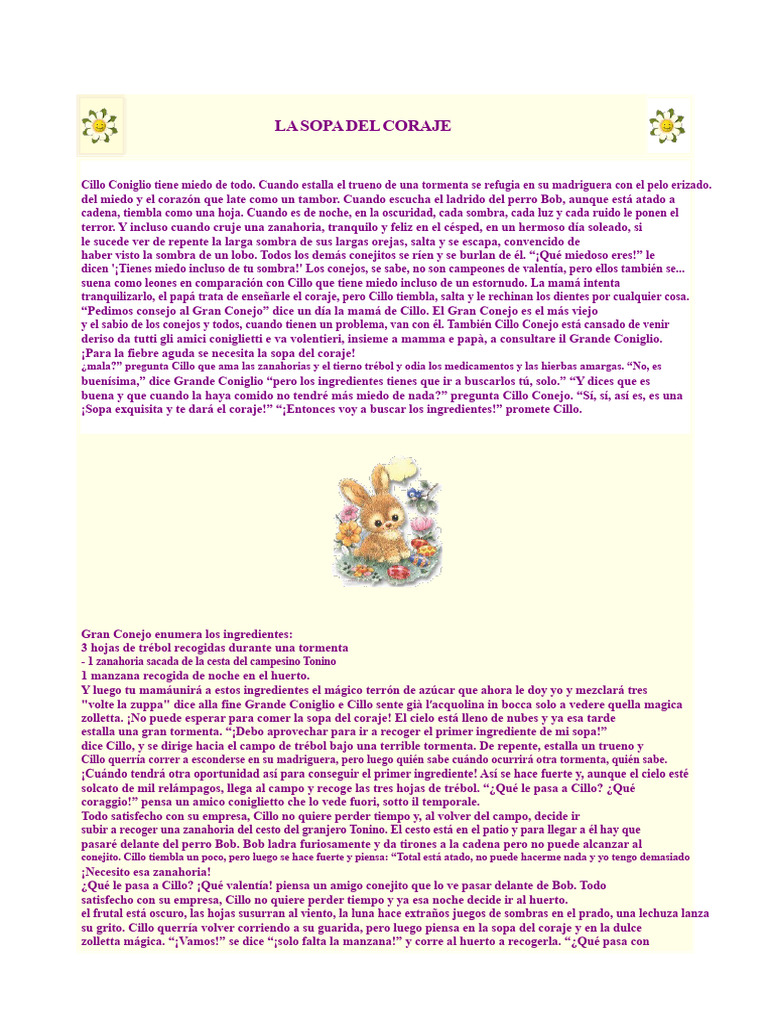 La Sopa del Coraje | PDF