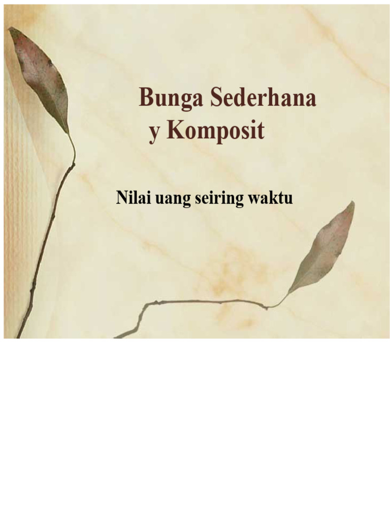 Bunga Sederhana dan Majemuk.ppt | PDF