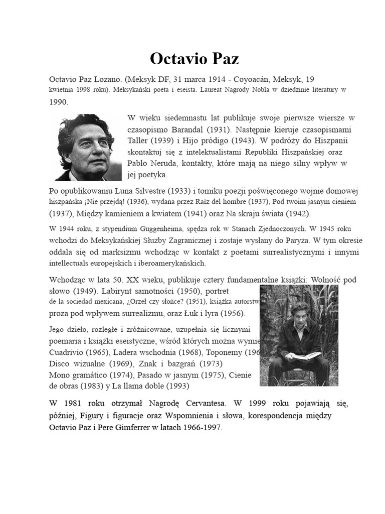 Octavio Paz | PDF