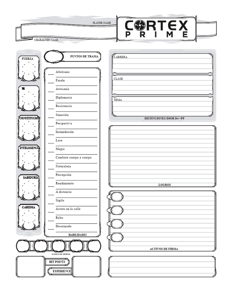 Cortex Prime al estilo de DnD | PDF