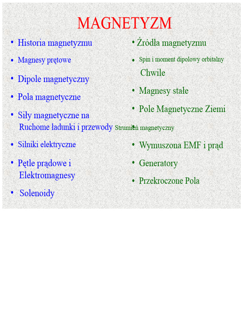 Magnetyzm | PDF