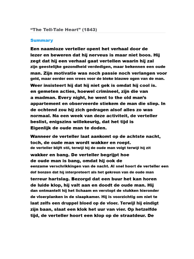 Het Hart Van de Verteller | PDF