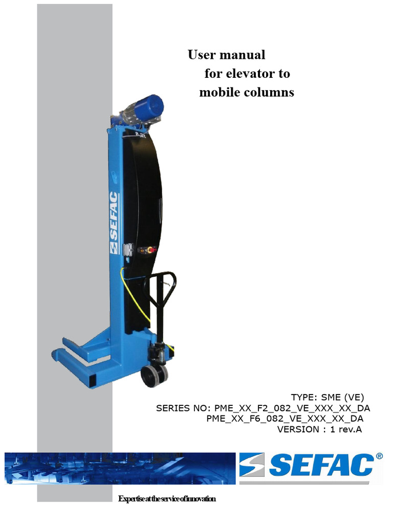 SEFAC Lifting Columns | PDF | Elevator | Electrical Engineering