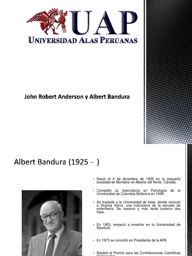 COGNITIVISMO-John Robert Anderson y Albert Bandura | Descargar gratis ...