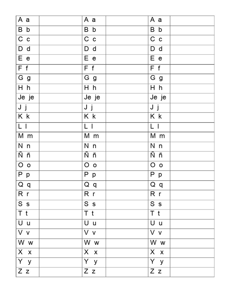 Alphabet Letters A-Z Overview | PDF
