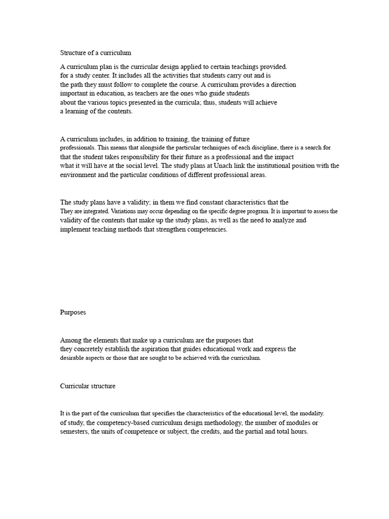 Understanding Curriculum Structure and Design | PDF | Curriculum ...