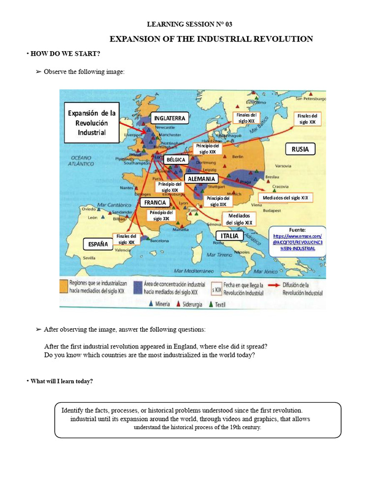 Learning Session - Expansion of The Industrial Revolution | PDF ...