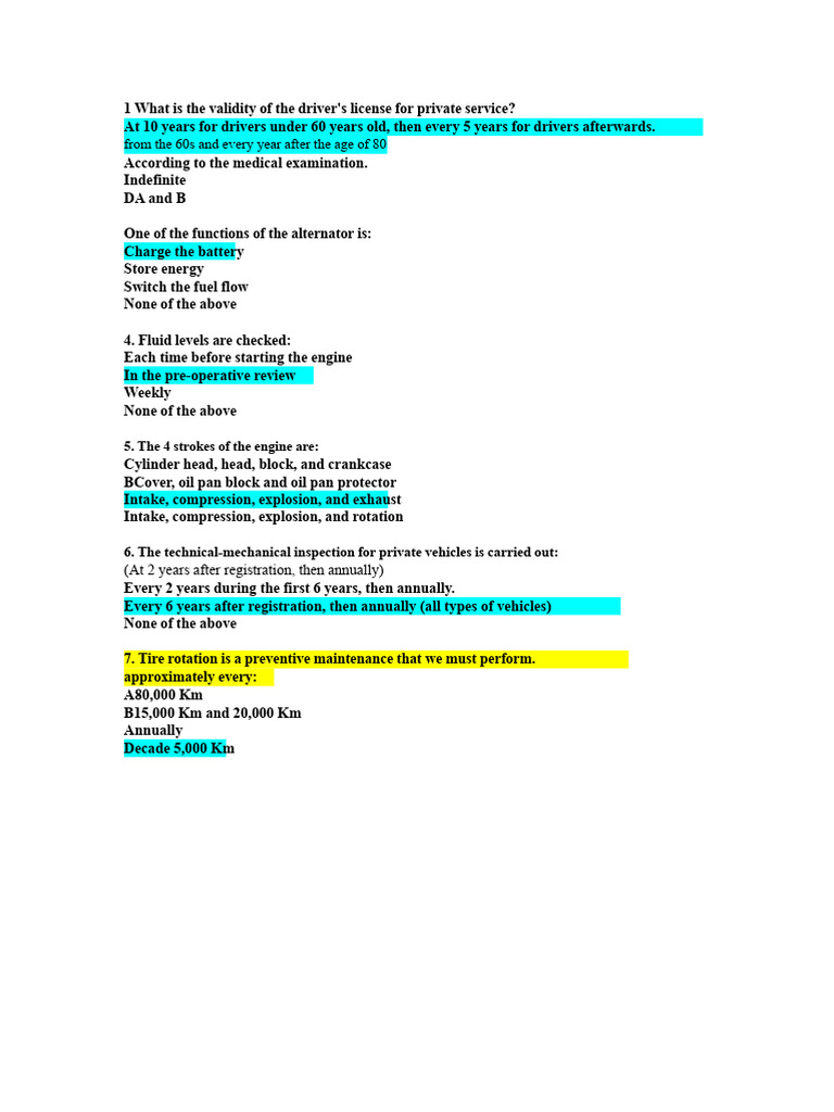 Theoretical Driving Test KN | PDF | Traffic | Transport