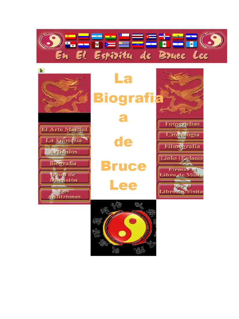 Biografia Bruce'a Lee | PDF