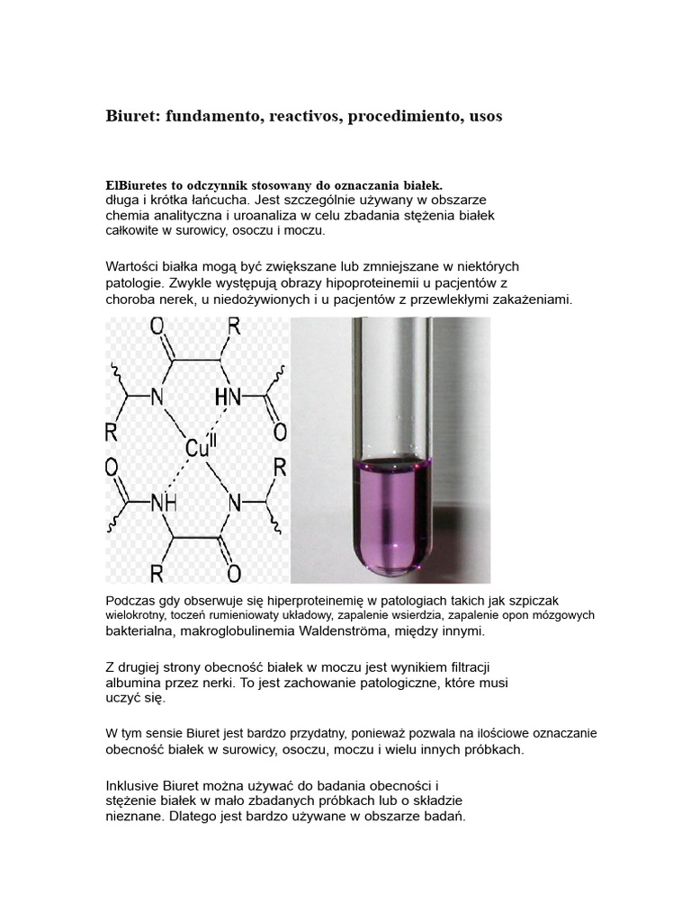 Biuret | PDF