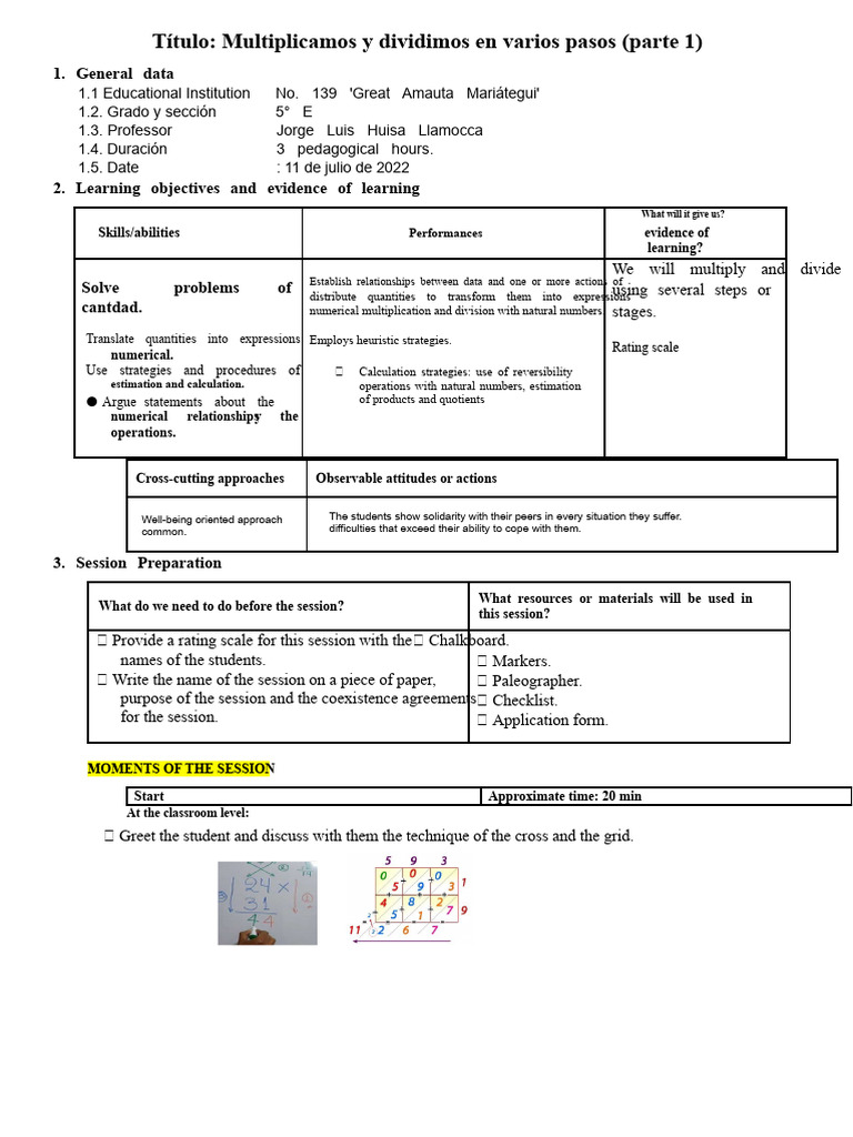 We multiply and divide in several steps (part 1) | PDF | Learning | Mathematics