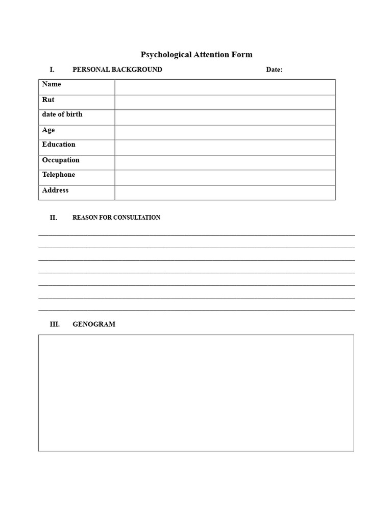 Psychological Care Record | PDF | Medical Specialties | Psychology
