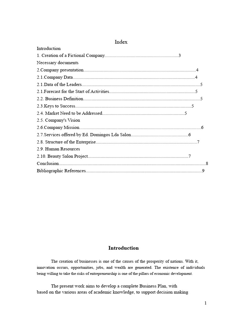How to Create a Fictional Company 1 | PDF | Entrepreneurship | Business