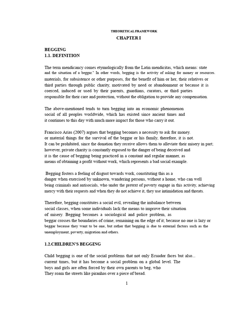 Understanding Child Begging Issues | PDF | Family | Attitude (Psychology)