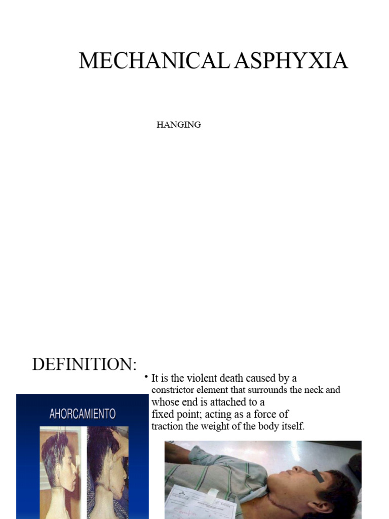 Mechanical Asphyxia | PDF