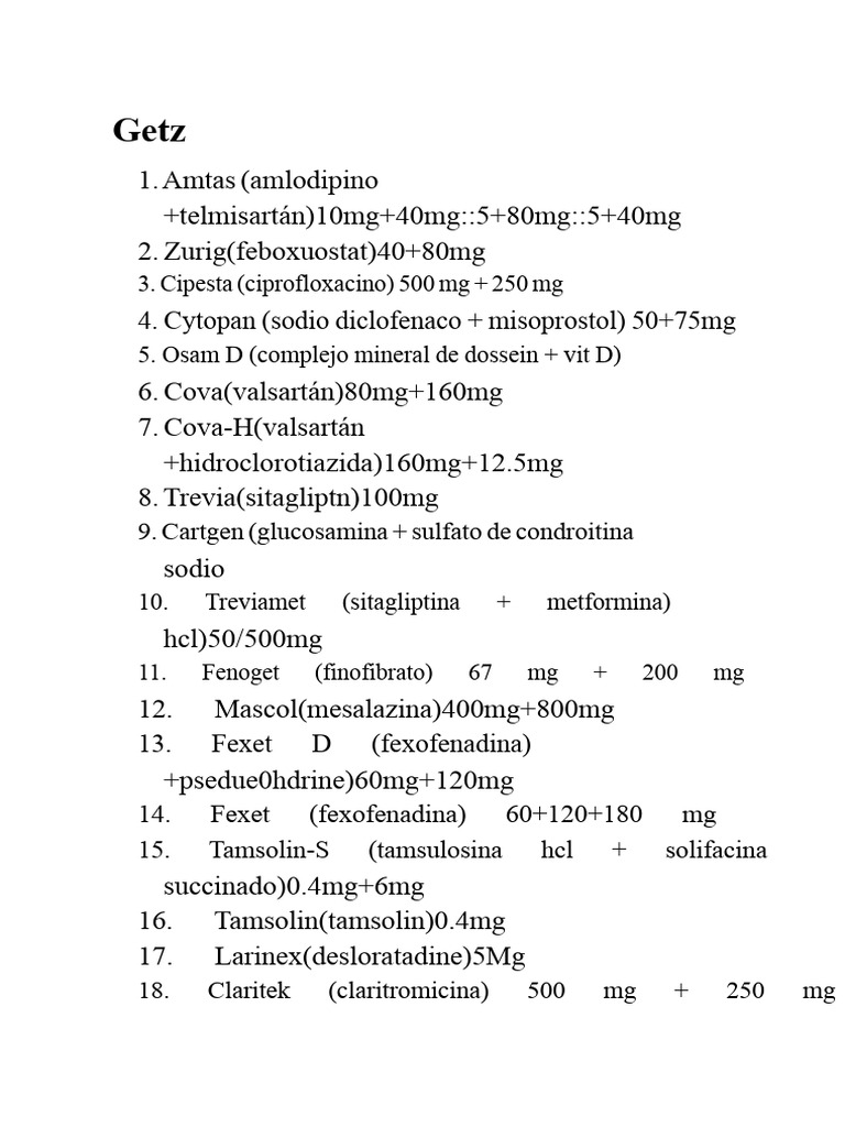 Getz | PDF | Farmacología | Drogas
