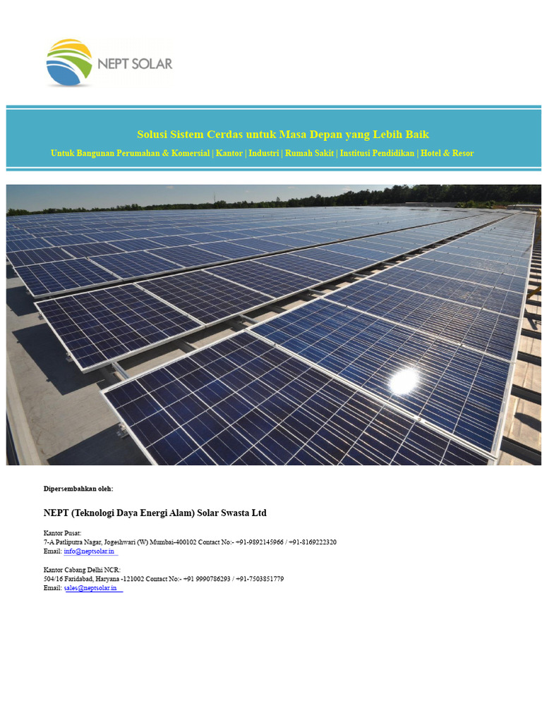 Solusi Energi Surya Terintegrasi untuk Bangunan | PDF