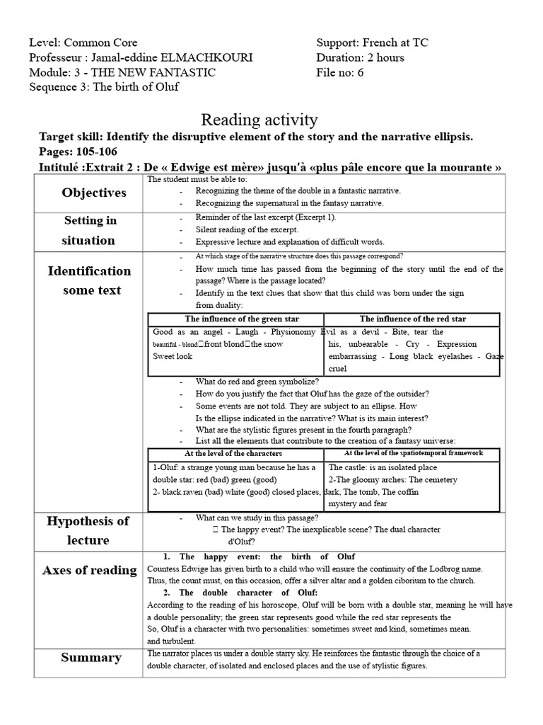 Excerpt 2 - The Birth of Oluf | PDF