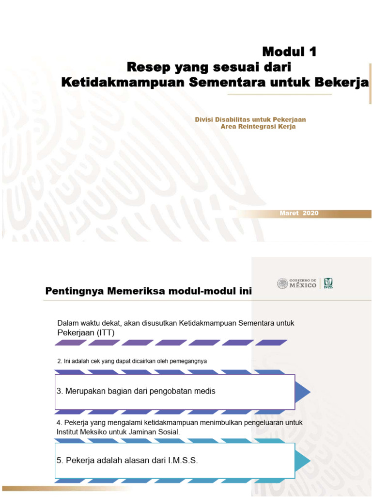 MODUL 1 PENGENALAN RESEP YANG SESUAI ITT | PDF