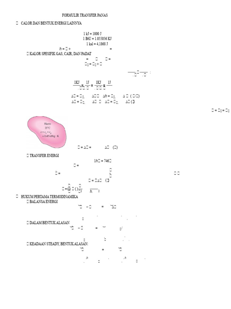 Formulir Transfer Panas | PDF