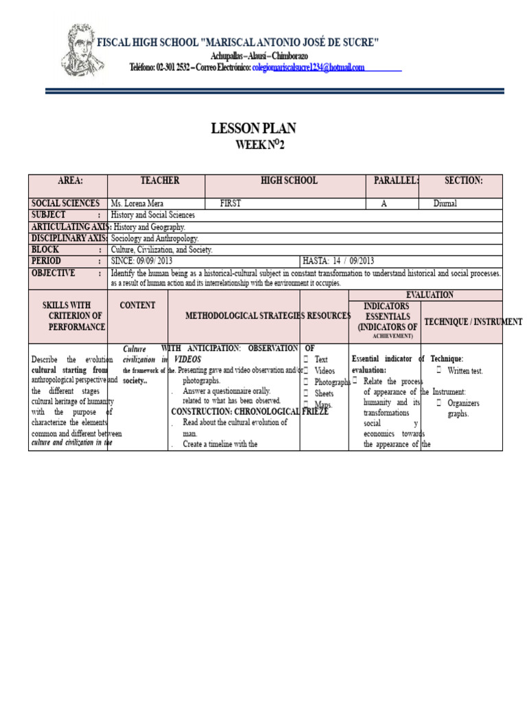 First Bach Lesson Plan | PDF | Social Sciences | Mesopotamia